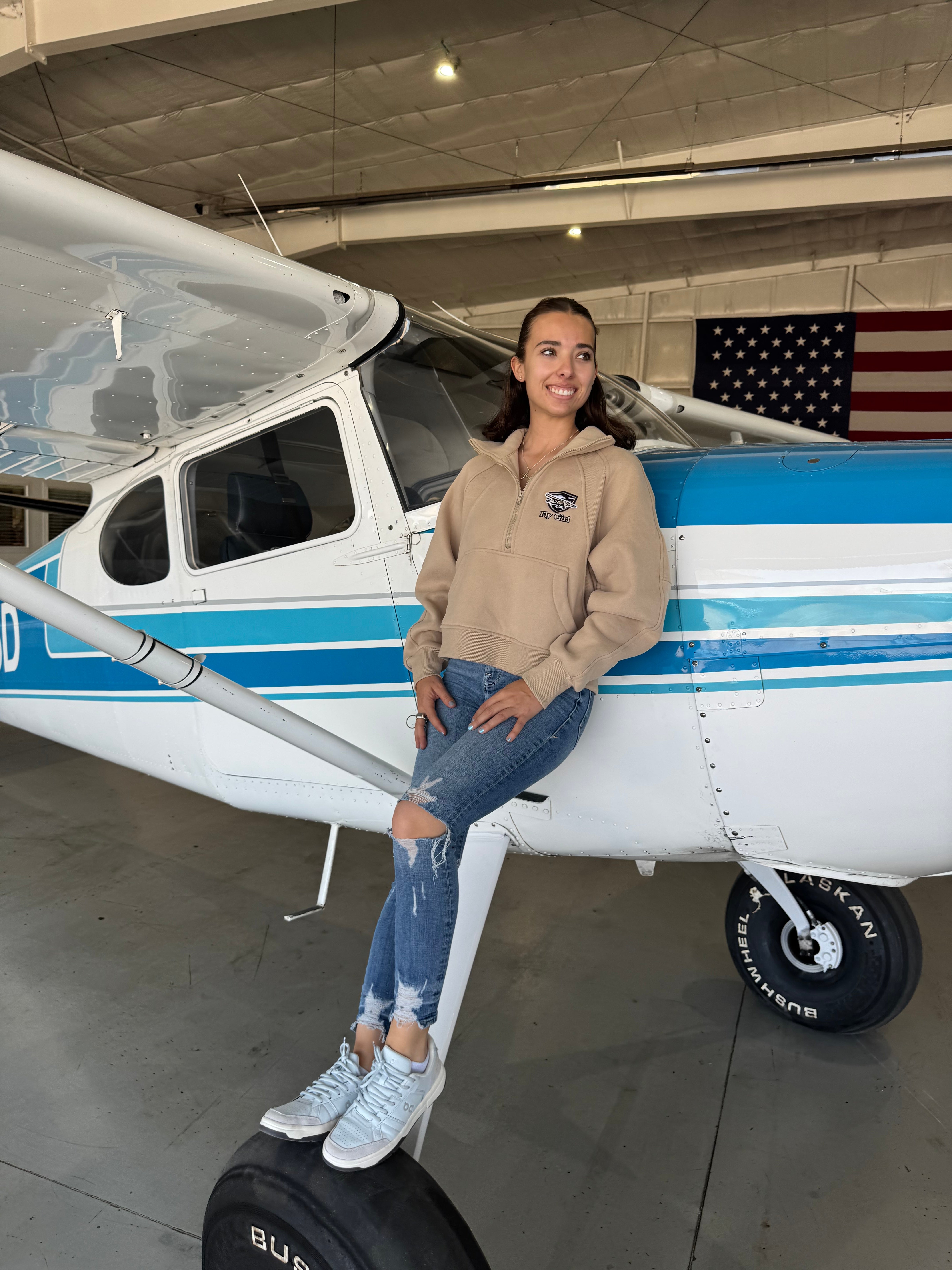 Fly Girls Funnel Neck Half Zip | Fly Girls